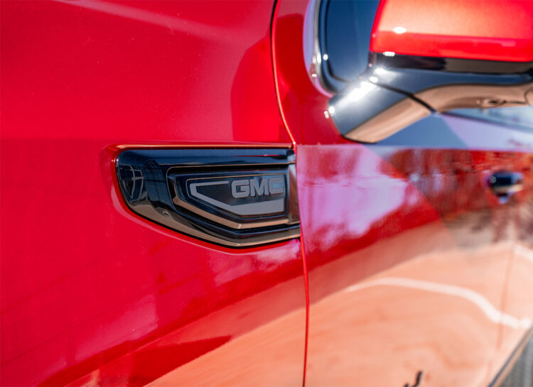 Volcanic Red 2023 GMC Yukon Denali Chrome Delete – VIP Auto Accessories ...