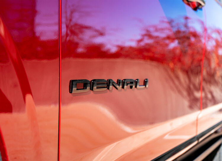 Volcanic Red 2023 GMC Yukon Denali Chrome Delete – VIP Auto Accessories ...