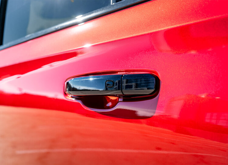 Volcanic Red 2023 GMC Yukon Denali Chrome Delete – VIP Auto Accessories ...